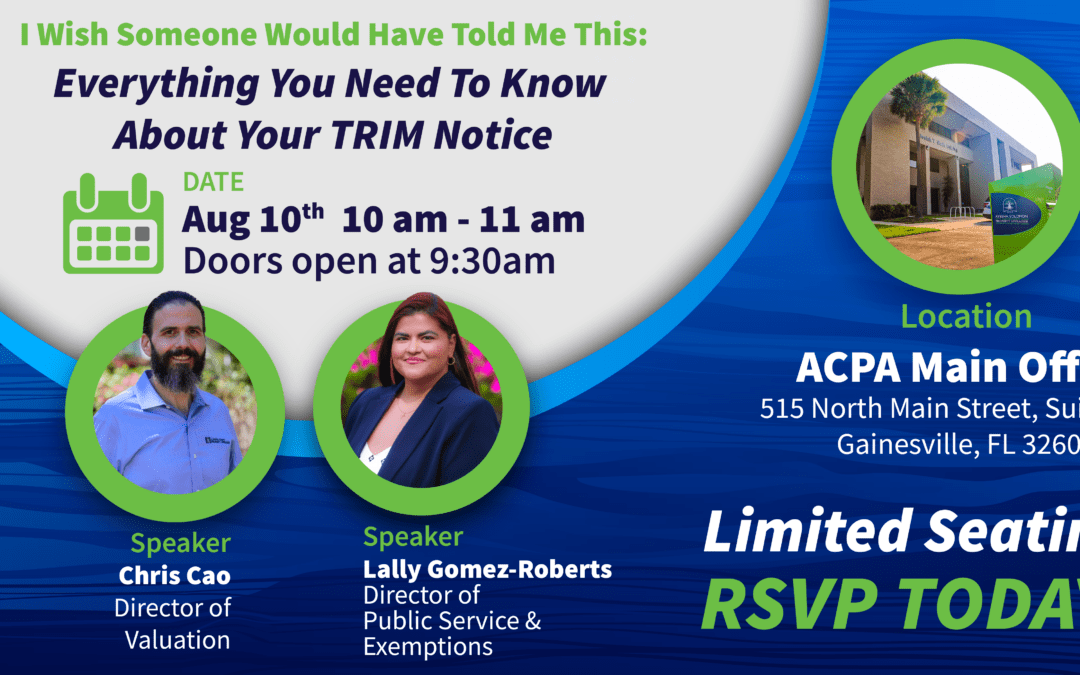 Community Outreach Events - Alachua County Property Appraiser